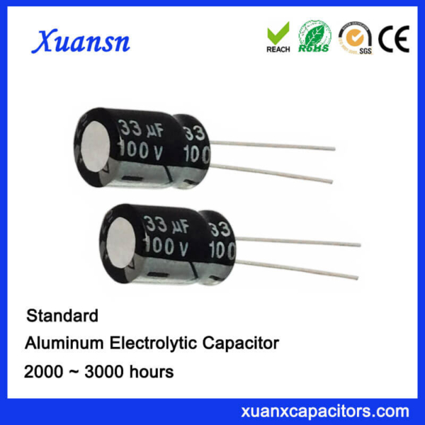 Standard 33UF 100V General Electrolytic Capacitor For Sale