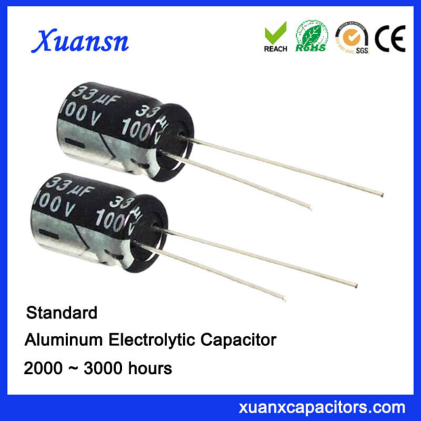 Standard 33UF 100V General Electrolytic Capacitor For Sale