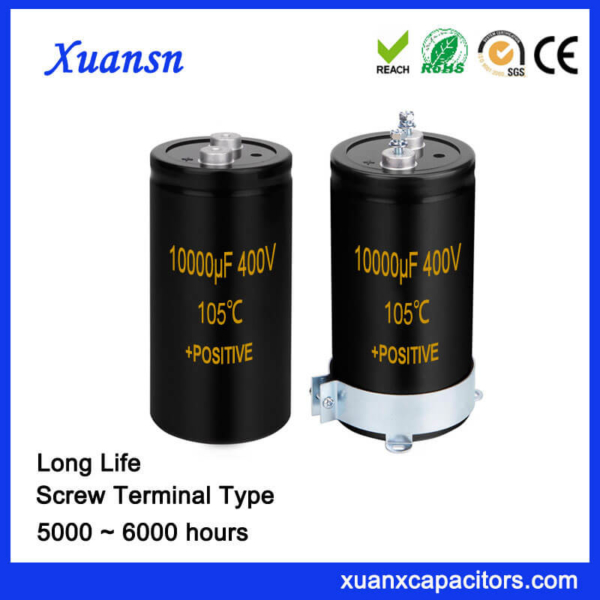 Good Quality 10000UF 400V Screw Terminal Capacitor