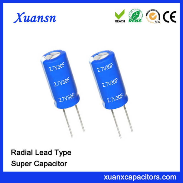 High Quality 2.7V 30 Farad Super Capacitor Electric