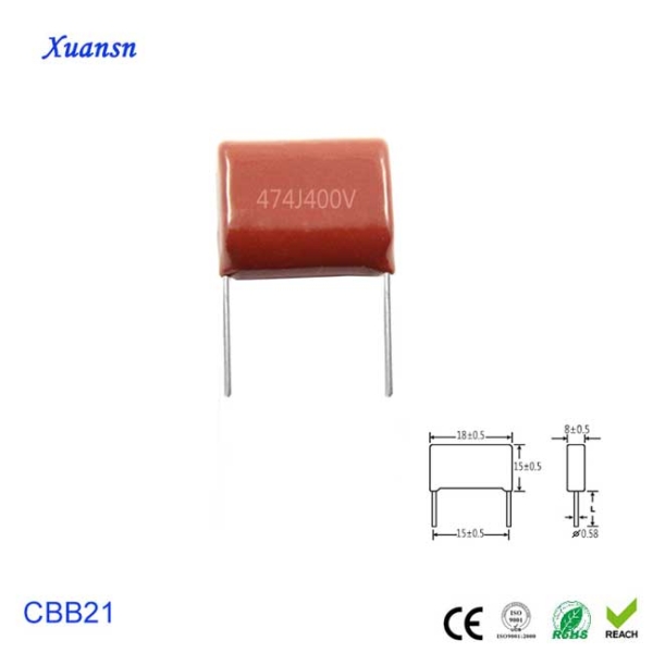Suppression capacitor 474J400V,470nf400v,filmcapacitor