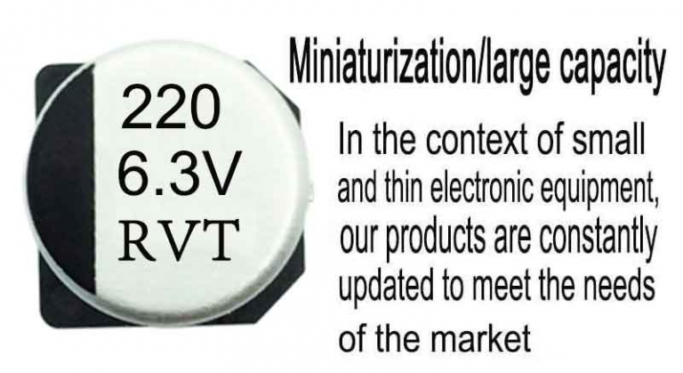 RVT 220UF 6.3V SMD electrolytic manufacturer | xuansn capacitor MFR