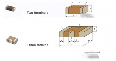 What is a three terminal capacitor and what are the advantages?