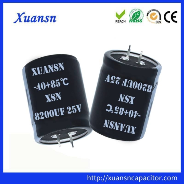 8200UF 25V Capacitor Standard Socket Snap In Capacitors | Dongguan Xuanxuan Electrolytic ...